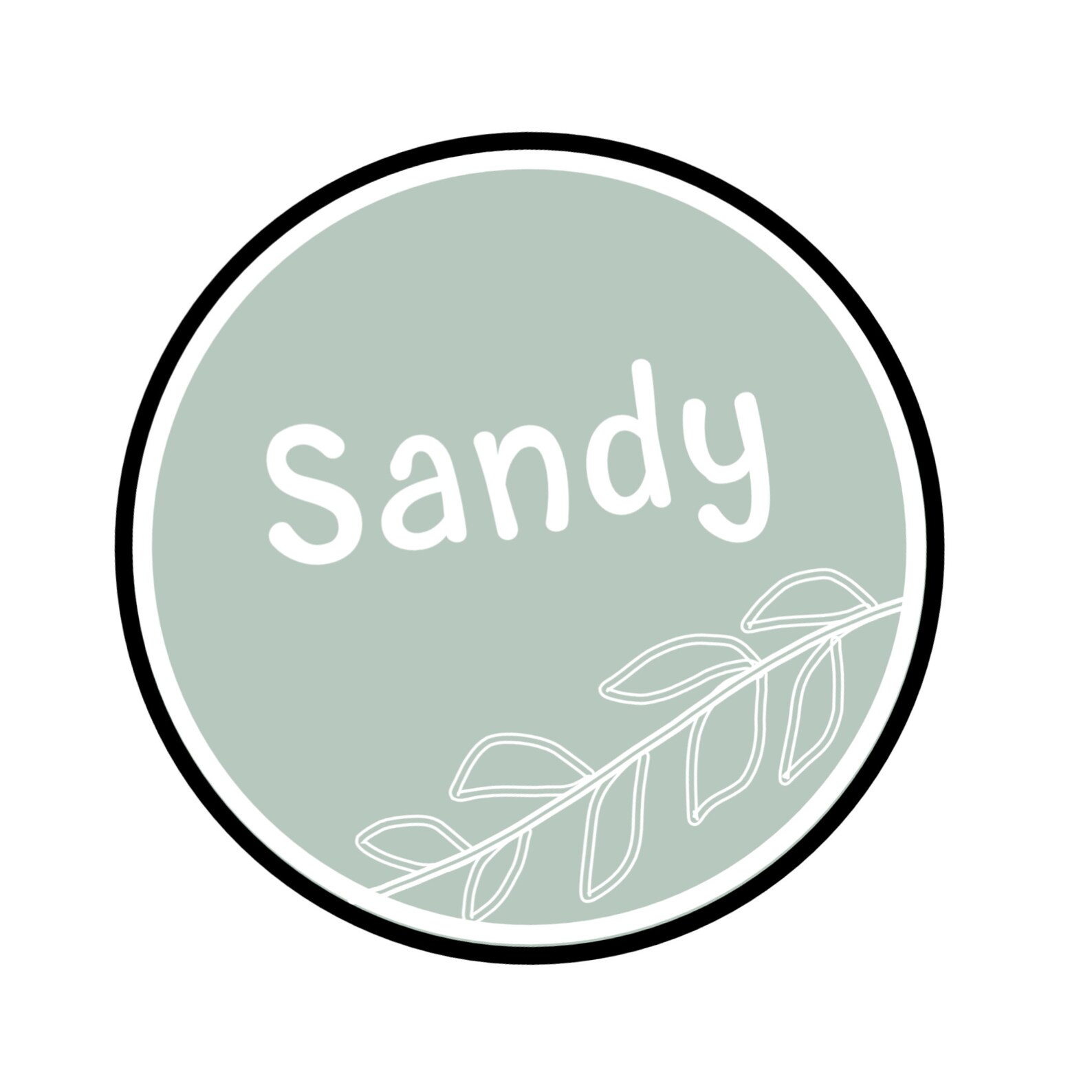 Printable Botanical Student Name Labels, Round Boho Neutral Name Cards ...