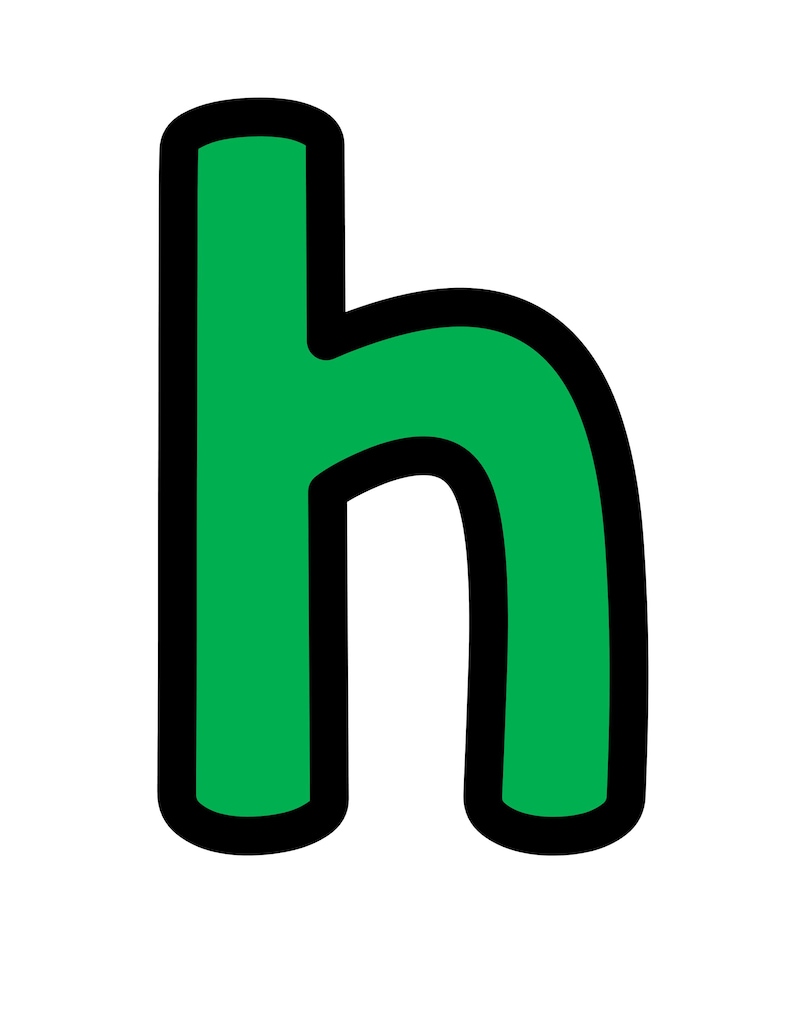 Printable Green Colorful Bulletin Board Letters, Large Alphabet Letters ...