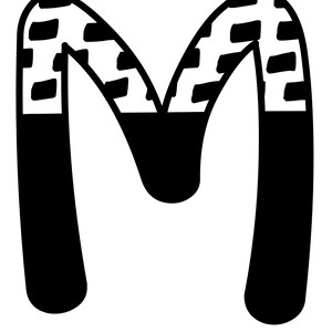 Printable Black and White Bulletin Board Letters, Large Alphabet ...