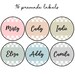 Printable Boho Dotty Floral Student Name Labels, Neutral Classroom ...