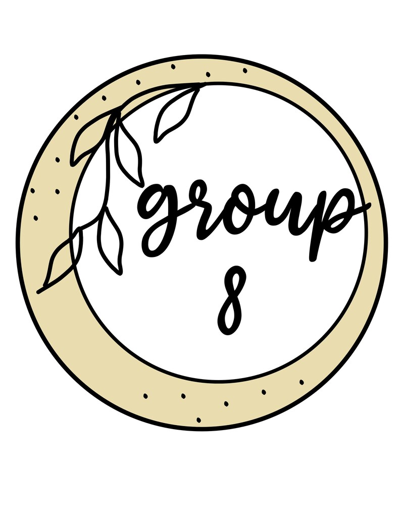 Back to School Printable Table Numbers, Boho Neutral Table, Team and ...