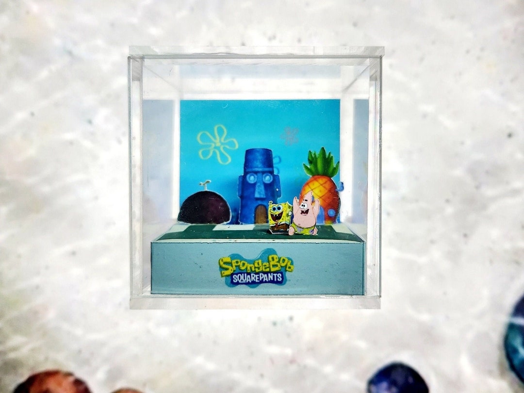 Squidward Looking Out Window Diorama Cube - Etsy