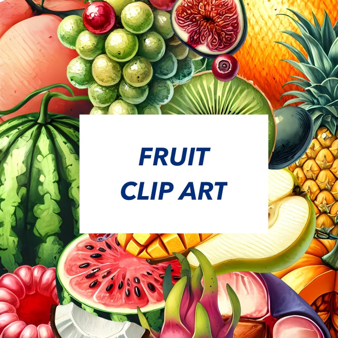 550+ Watercolor Fruit Clip Art Bundle Background Removed and White ...