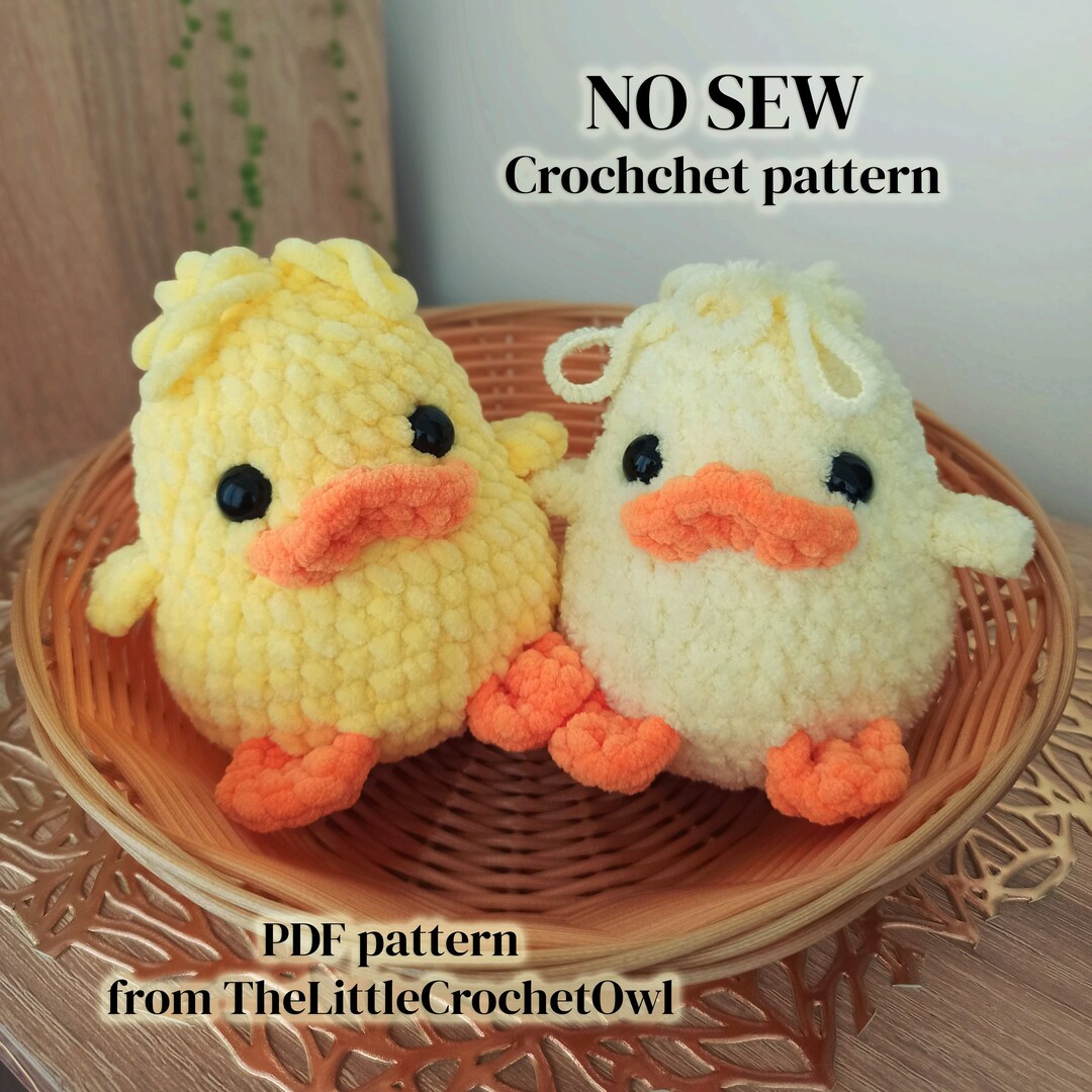 Duck Crochet Digital Pattern, NO SEW Pattern, Duckling Amigurumi ...
