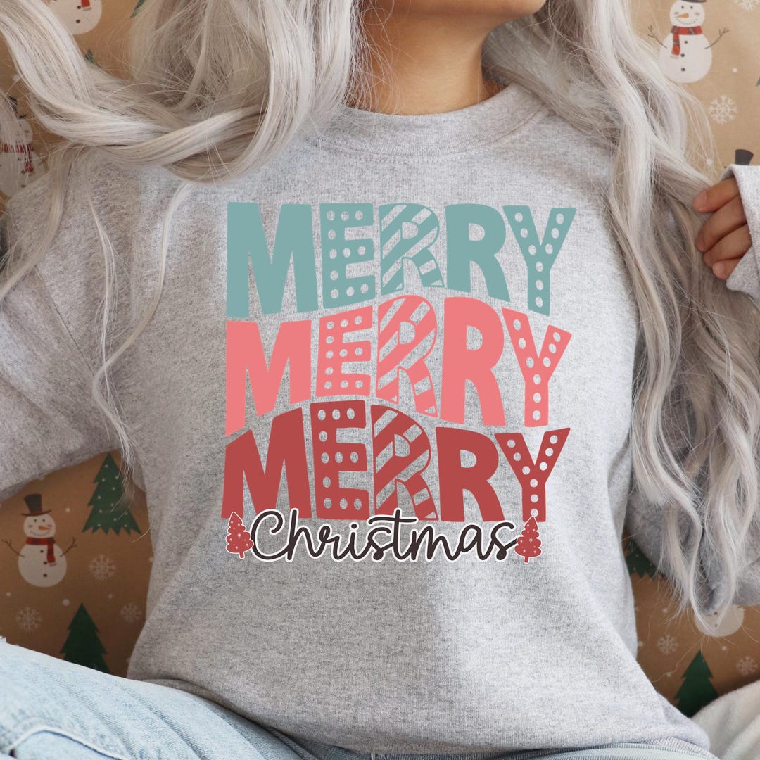 Merry Christmas Script Png Digital Heat Transfer Screen Print Printable ...