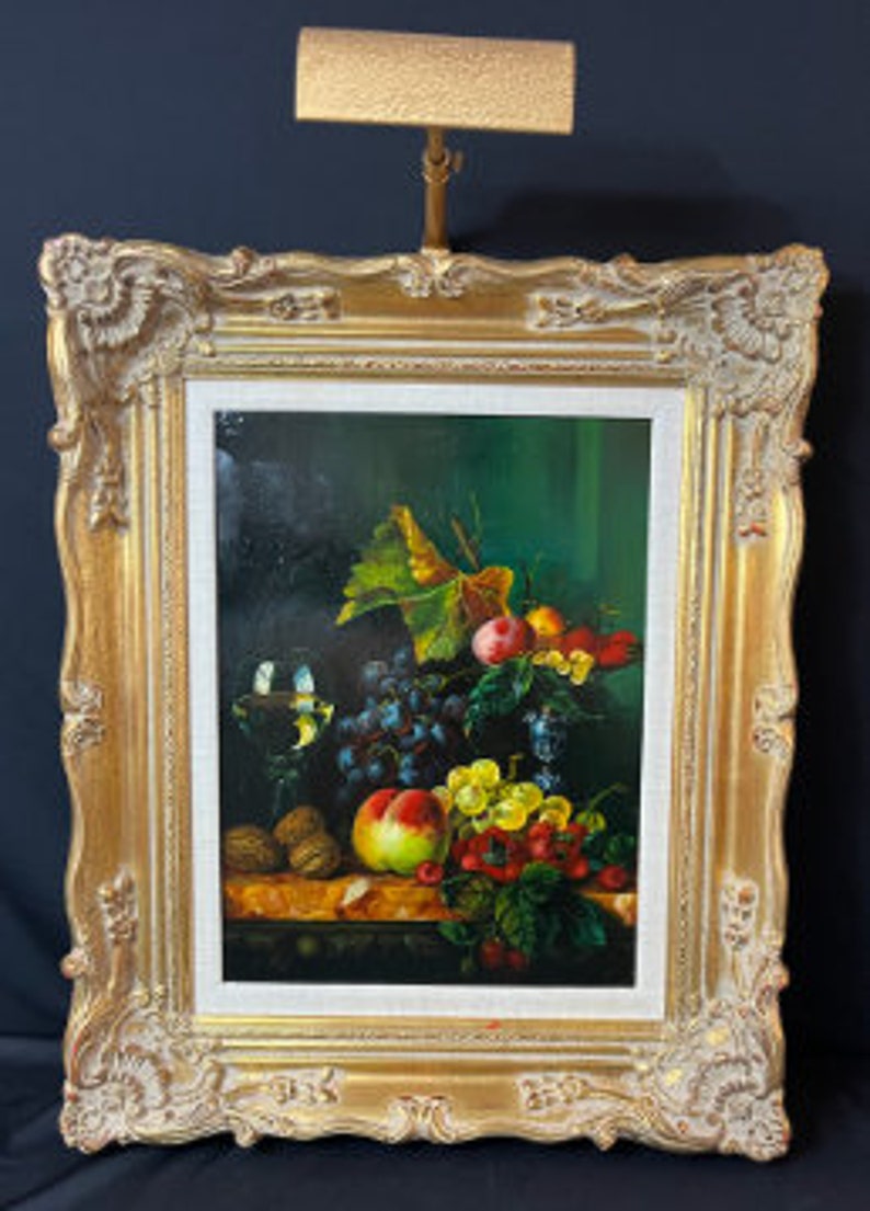 SH Lee Still Life Oil on Canvas - Etsy