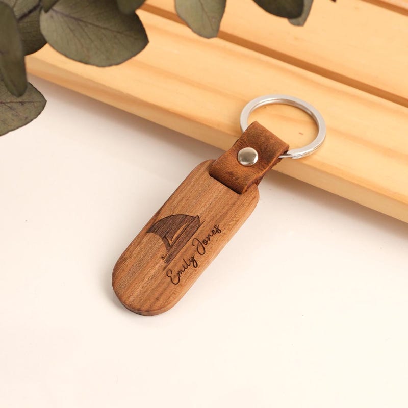 Floating Boat Key Keychain - Etsy