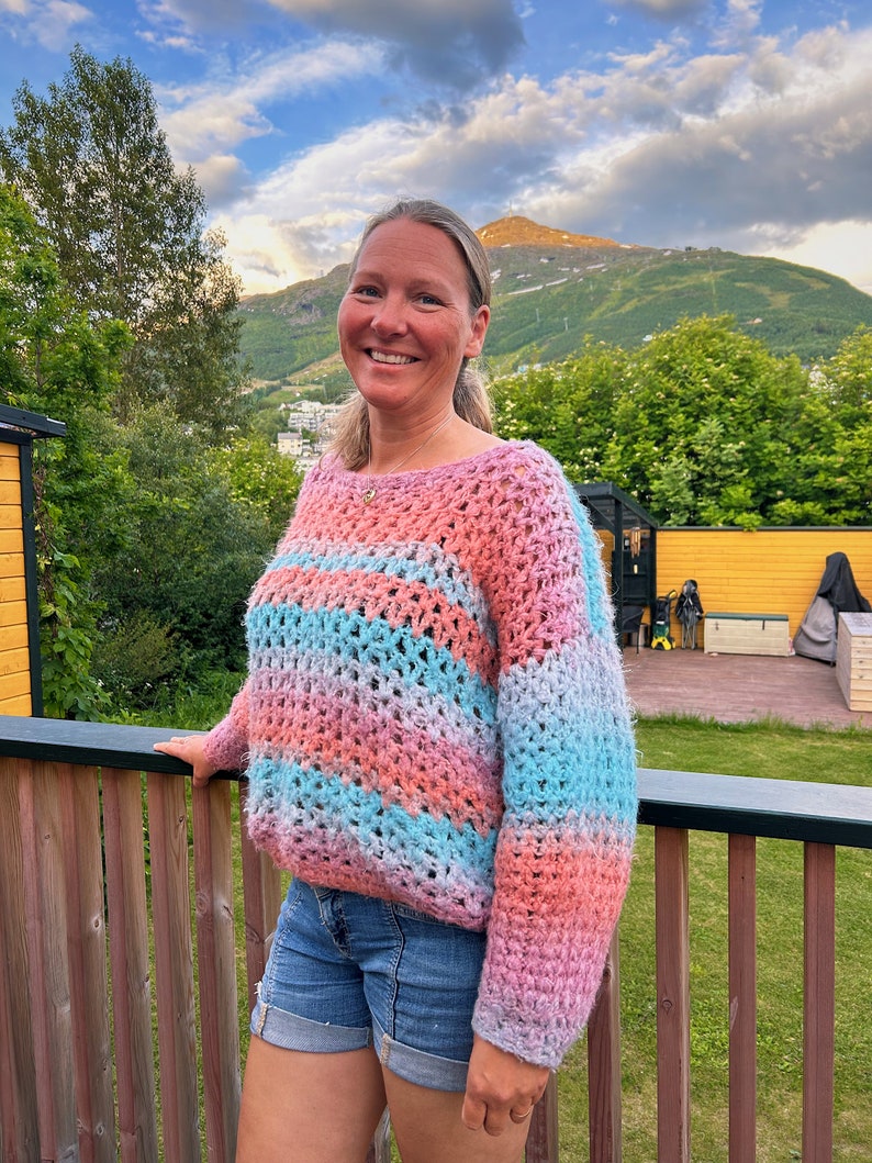 Oppskrift Heklet Genser - Etsy