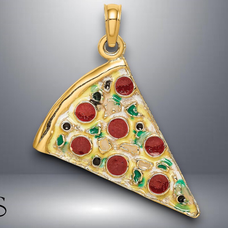 Pizza Necklace - Etsy