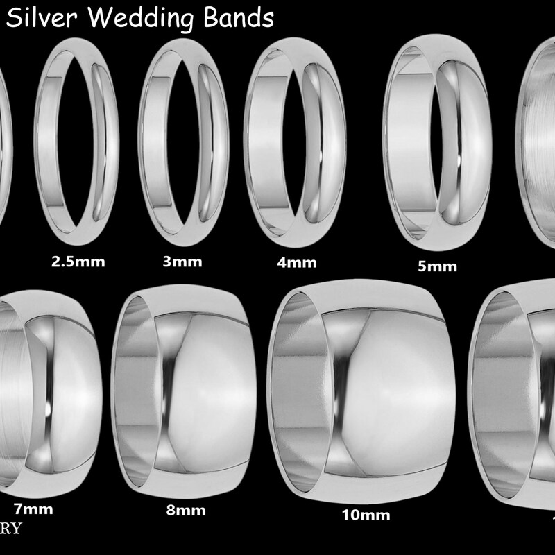 Wide Silver Band - Etsy