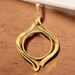 14K Yellow Gold Coin Bezel Mounting Pendant - 8 Different Sizes - Fancy ...