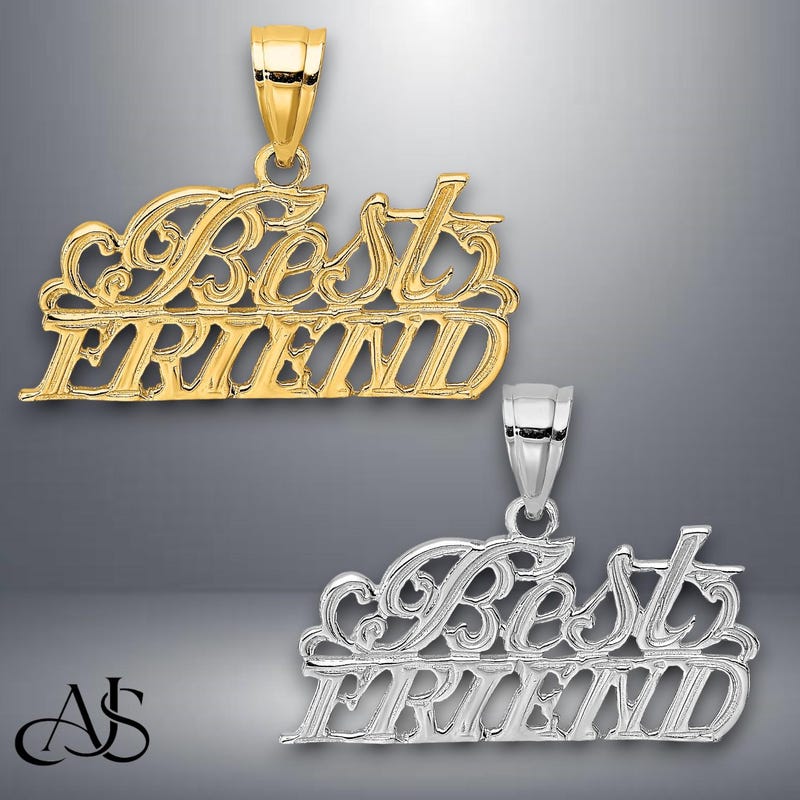 Gold Best Friend Charms - Etsy