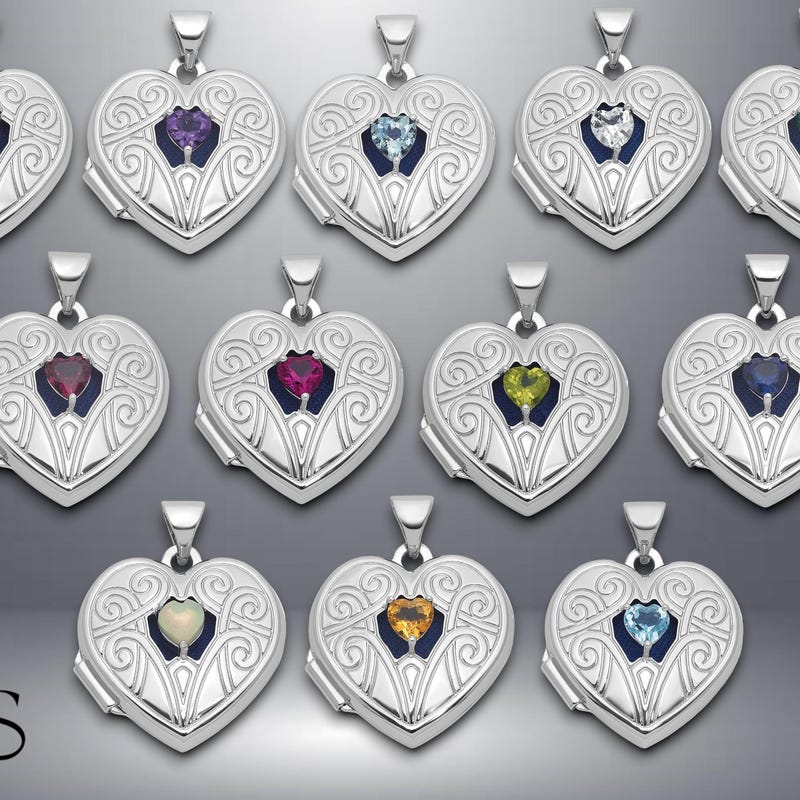 Birthstone Locket - Etsy
