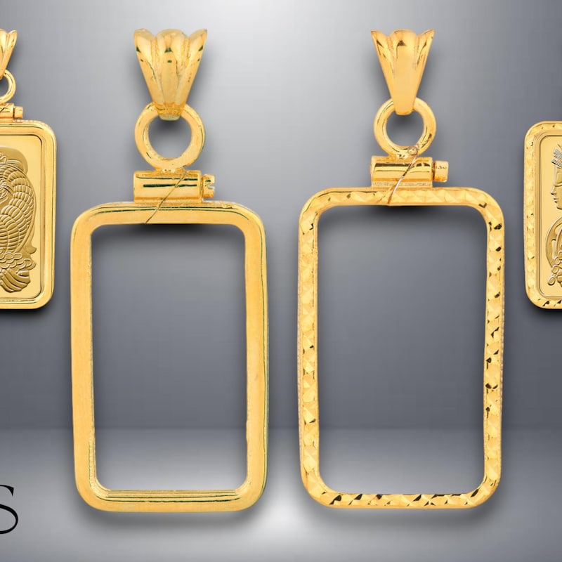 Gold Bar Bezel Mounting - Etsy