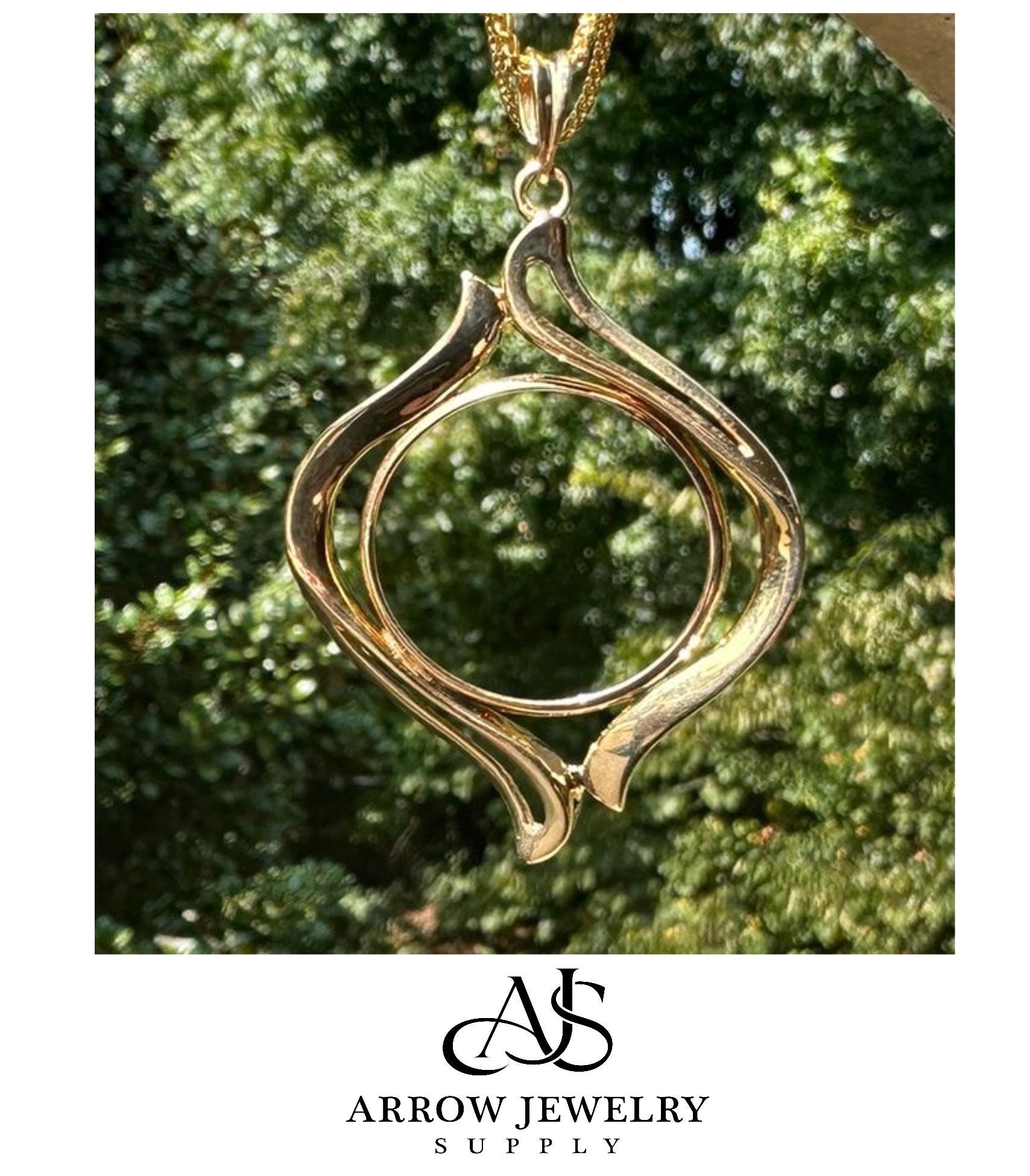 14K Yellow Gold Coin Bezel Mounting Pendant 8 Different Sizes Fancy ...