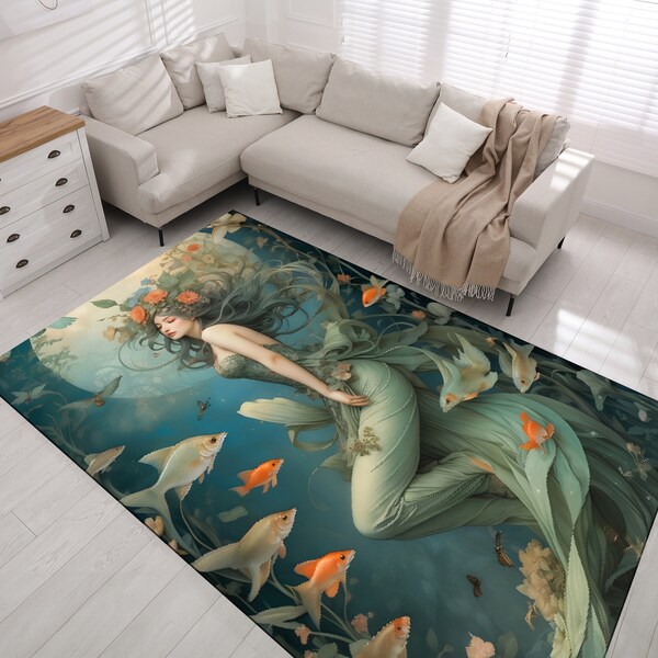Mermaid Area Rug - Etsy