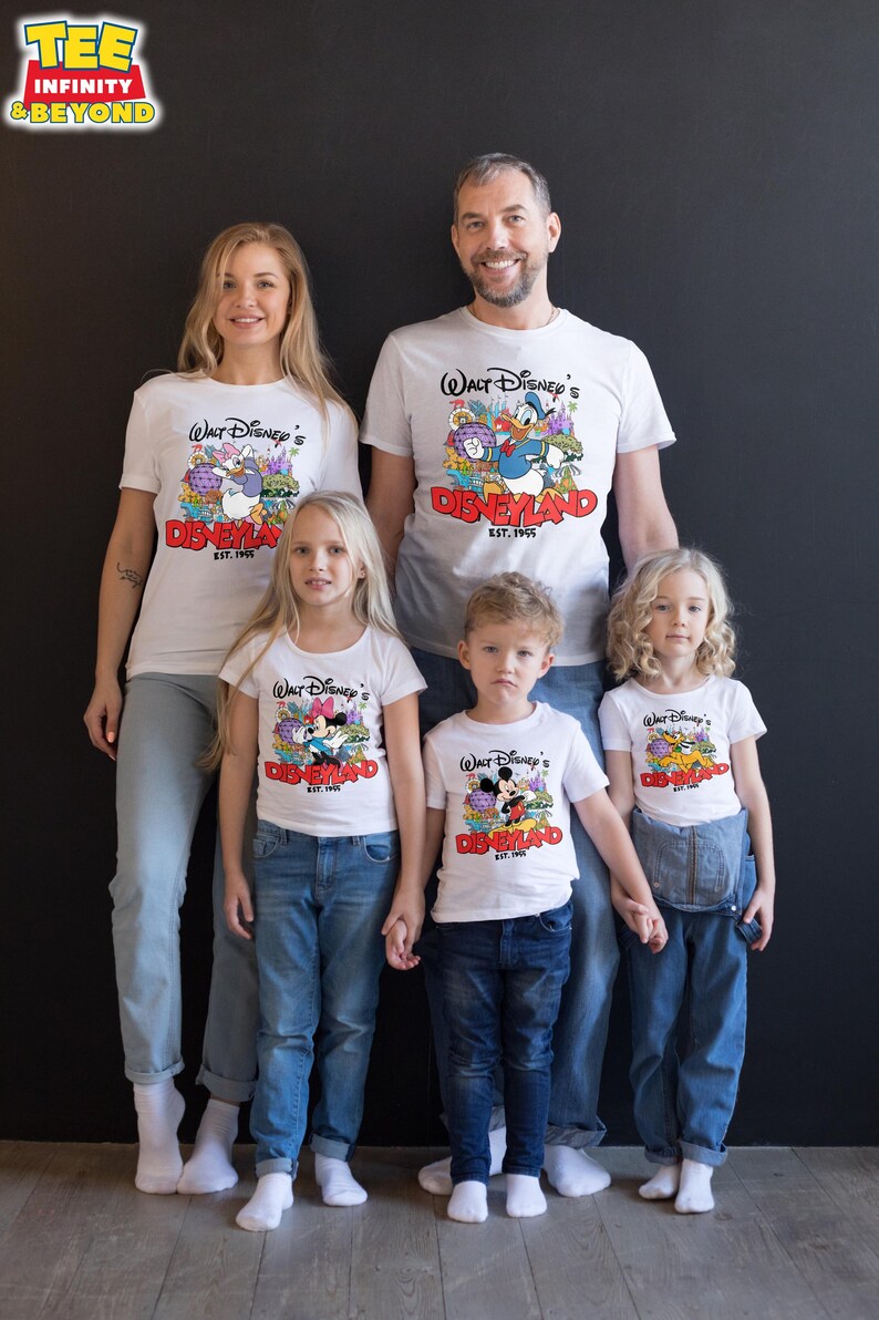 Walt Disney's Disneyland Est 1955 All Characters Shirt, Disney Family ...