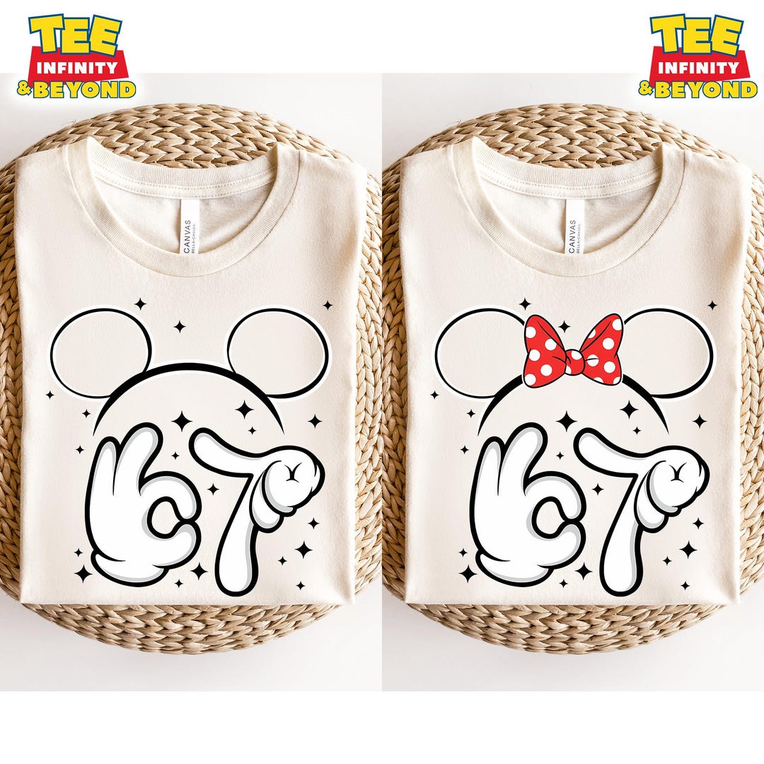 Disney Mickey and Minnie Six Seven Meme Sweatshirt, Funny Number Six ...
