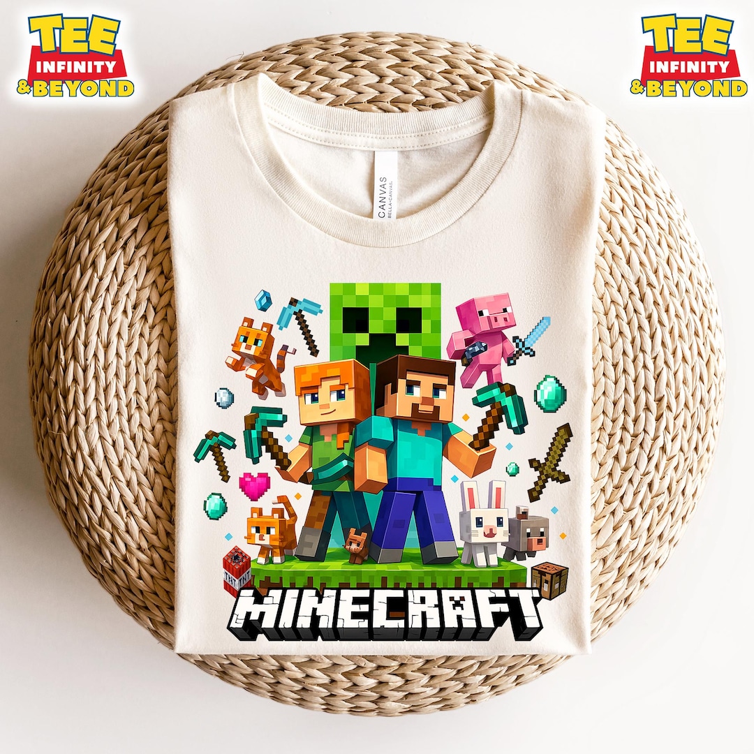 Minecraft Shirt, Funny Minecraft Shirt, Minecraft Movie Shirt, Pixel ...