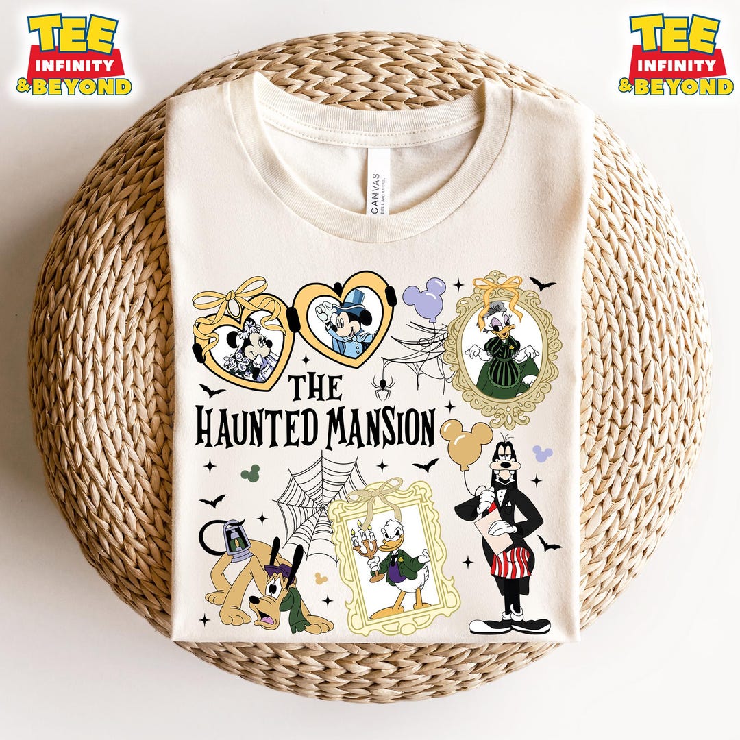 Coquette Bow Mickey and Friends Cosplay Disney Haunted Mansion Shirt ...