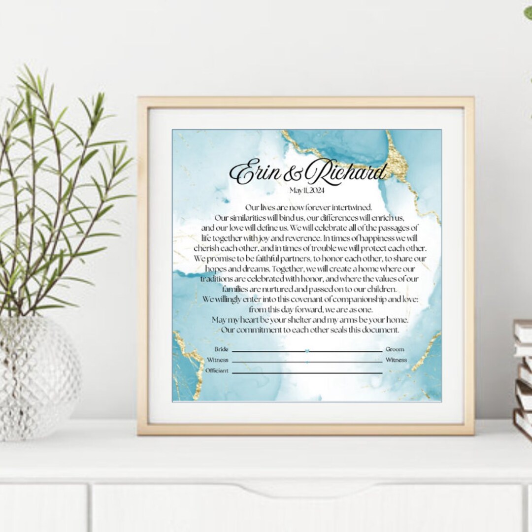 KETUBAH - *custom* Digital, Printable, Marriage, Wedding Gift ...