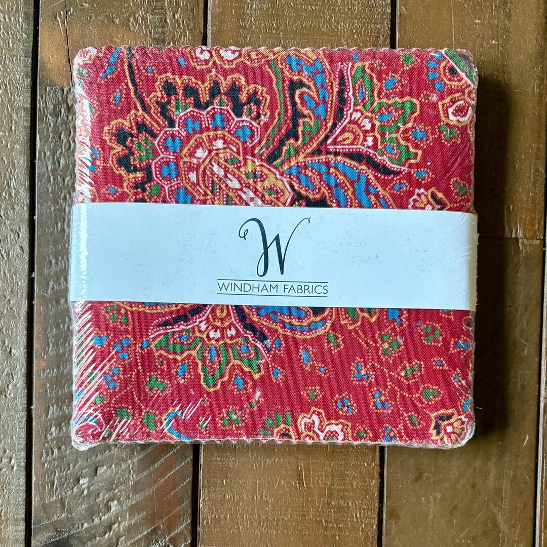 Windham Fabrics Circa Turkey Red Pre-cut Charm Pack 5-inch Squares - Etsy