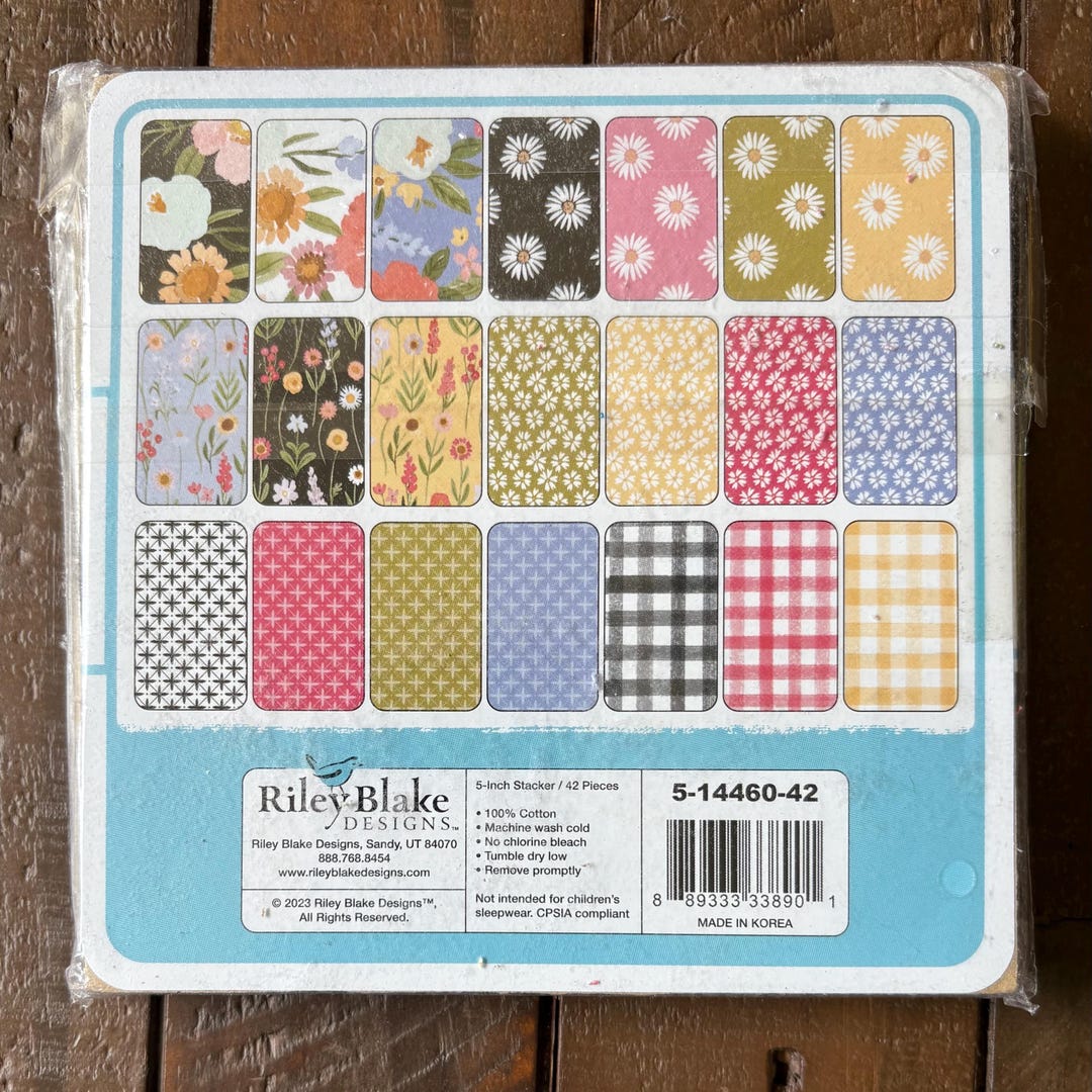 Riley Blake Flora No. 6 Fabric Pre-cut Charm Pack 5 Inch Squares - Etsy