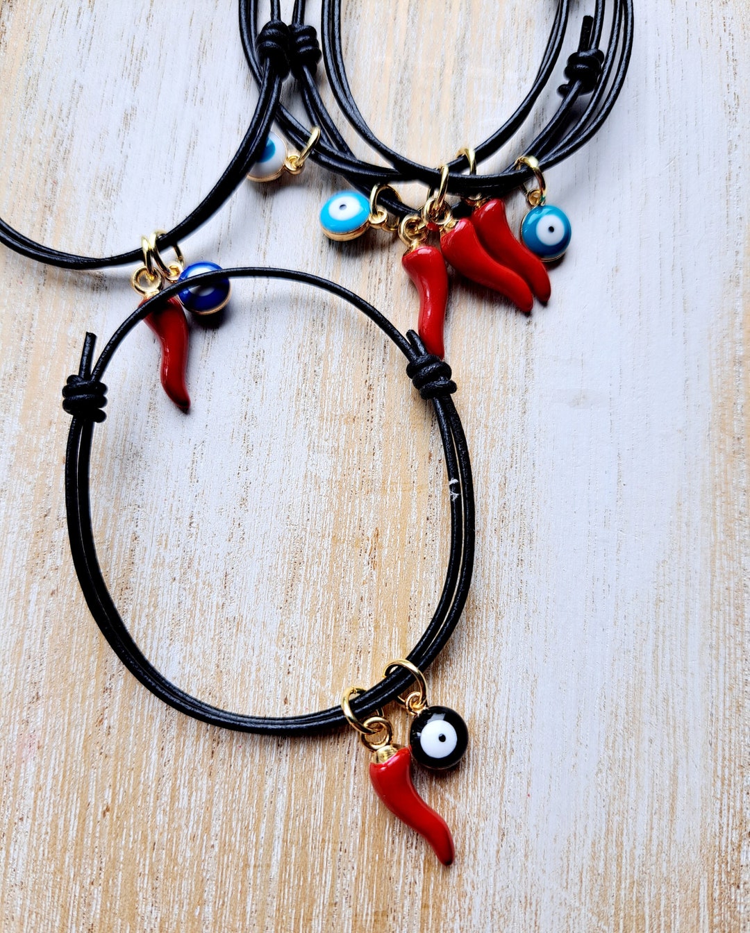 Italian Cornicello Bracelet for Men, Evil Eye Jewelry for Women ...