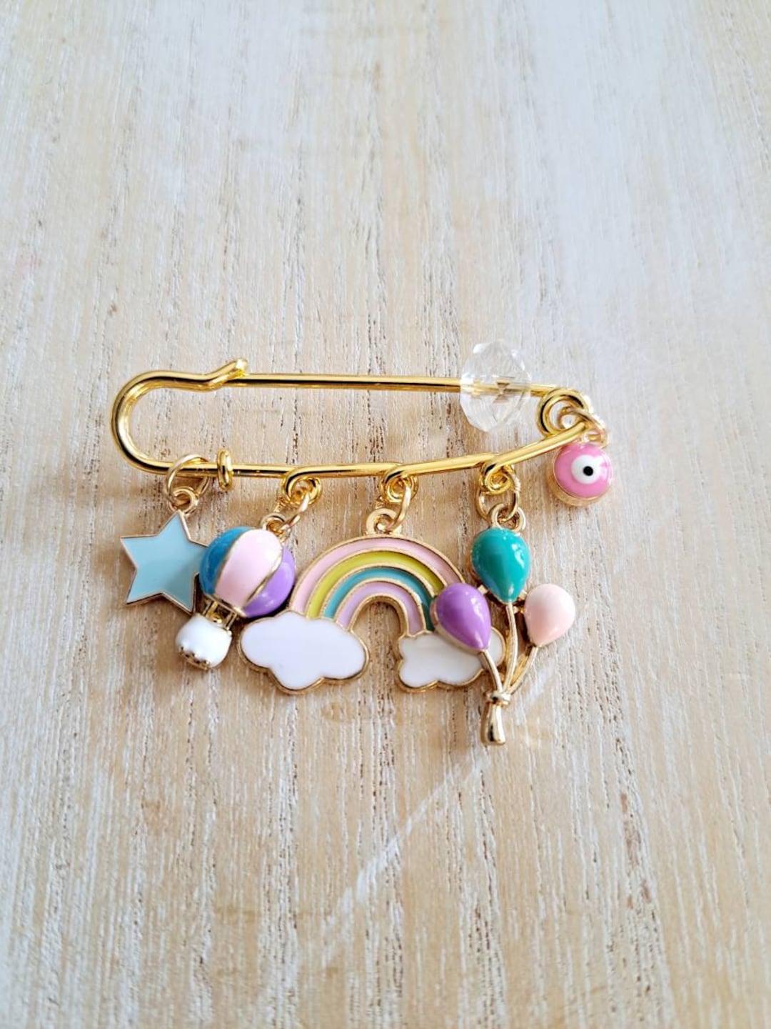 Keepsake Pin, Personalized Baby Pin, Baby Baptism Pin, Baptismal Pin ...