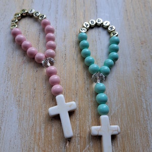 Religious Gifts for Kids, Personalized Rosary Favors, Small Rosary ...