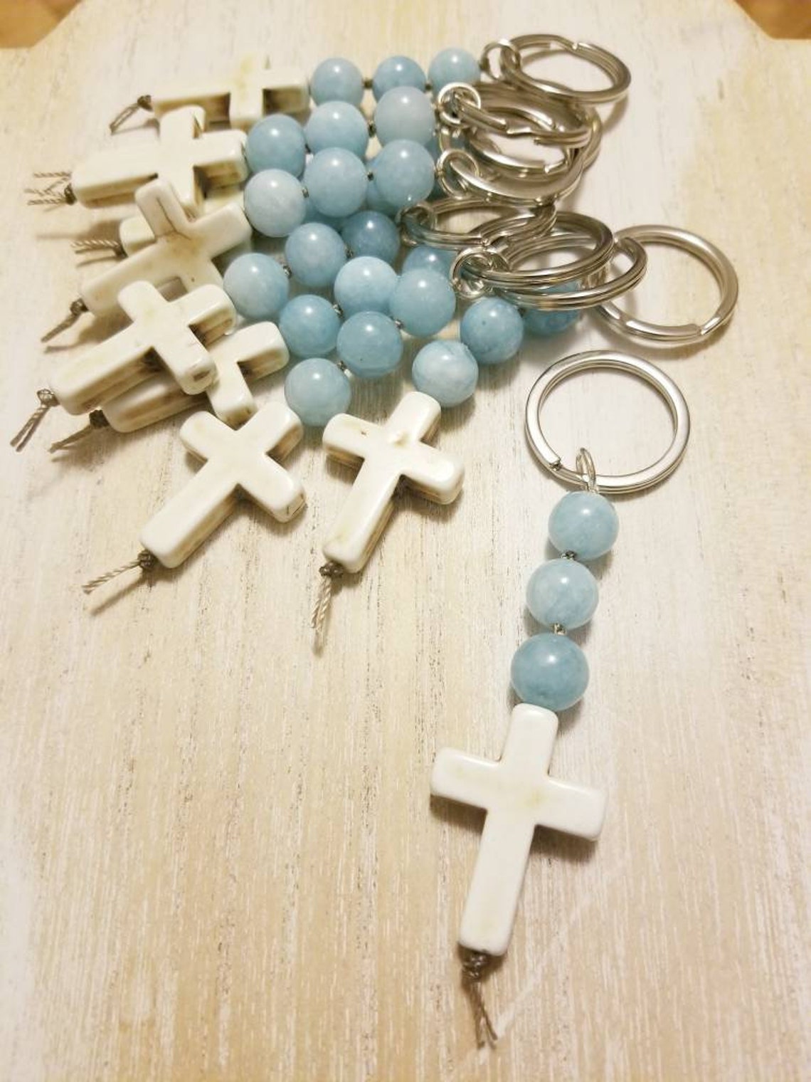First Communion Favors Cross Keychain Favors Baptism Favors - Etsy