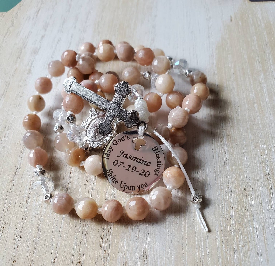 Customized Rosary Catholic Rosary Beads Baptism Gift for - Etsy Canada
