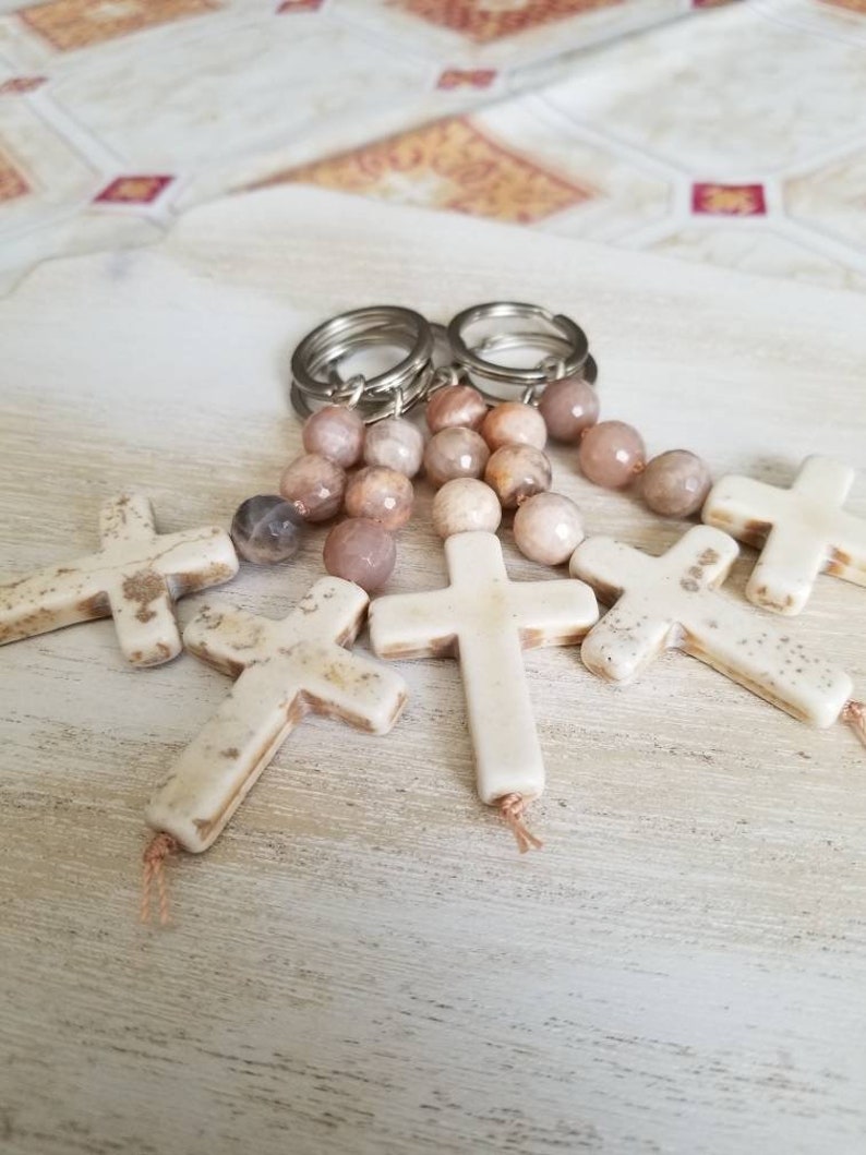 Cross Keychain Favor Baptism Favor for Girls Confirmation - Etsy