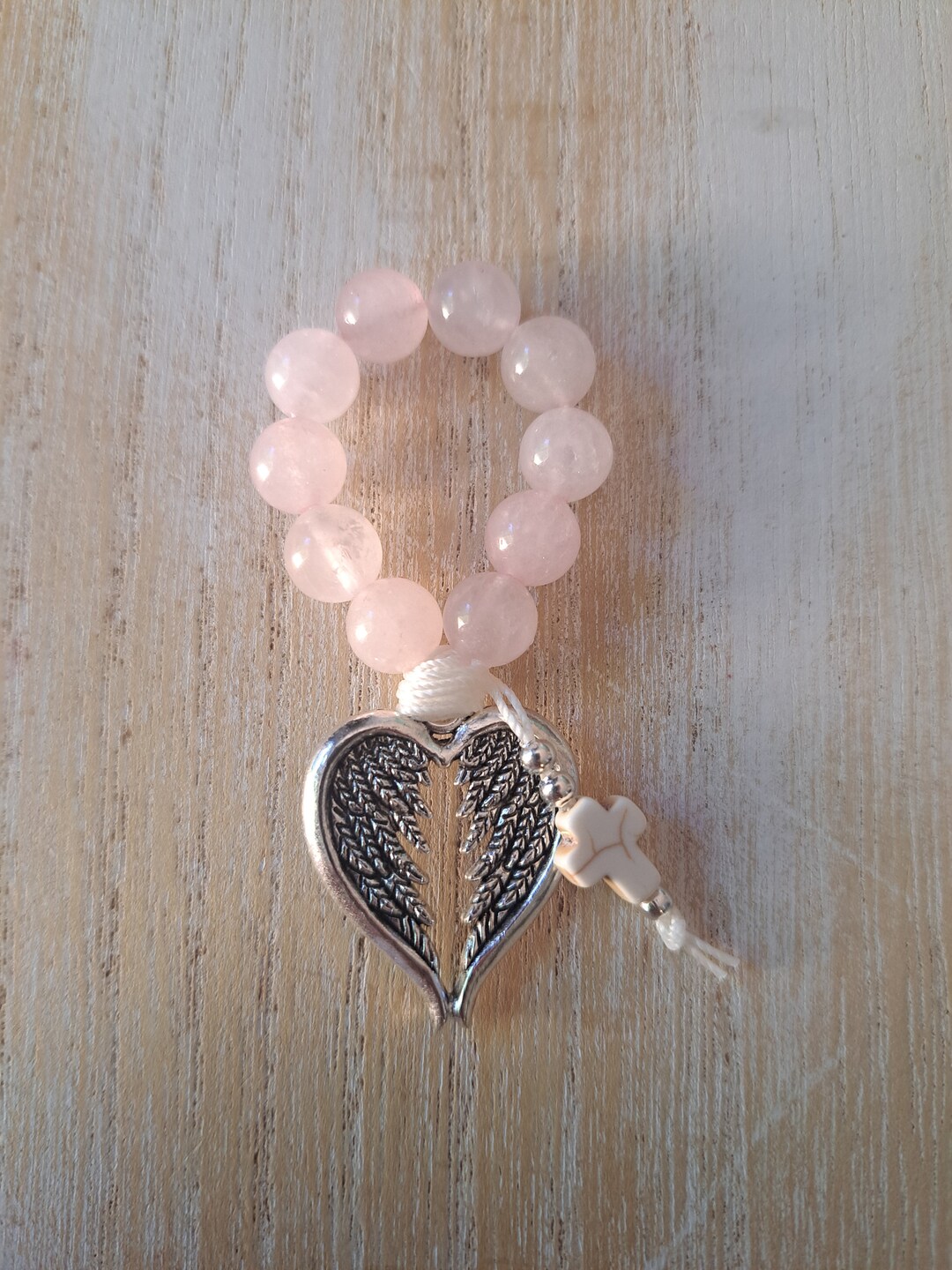 Guardian Angel Rosary, Mini Rosary Beads, Memorial Gift, Grief Gift ...