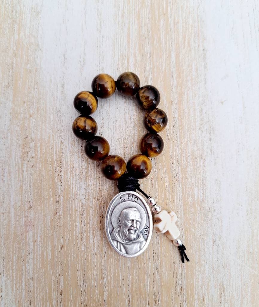 Saint Padre Pio Rosary, Padre Pio Medal, Patron Saint of Pain, Healing ...