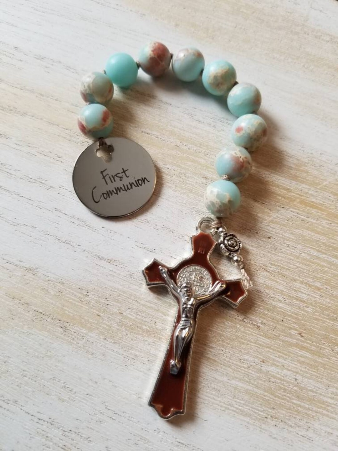 Cadeau première communion garçon, chapelet, cadeaux religieux pour lui ...