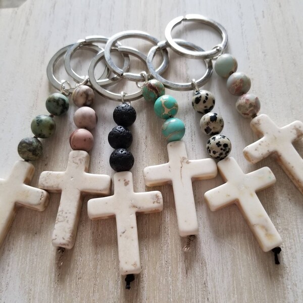 Cross Keychain - Etsy