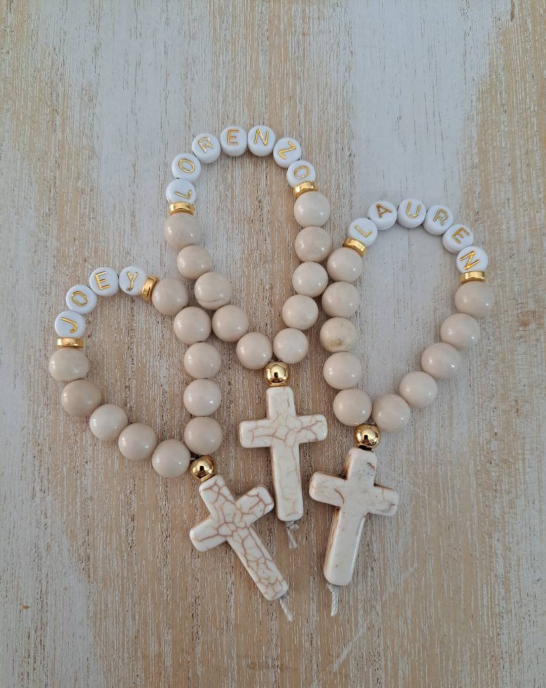 Personalized Mini Rosary Favor, Baptism Favors for Girls, Baptism ...