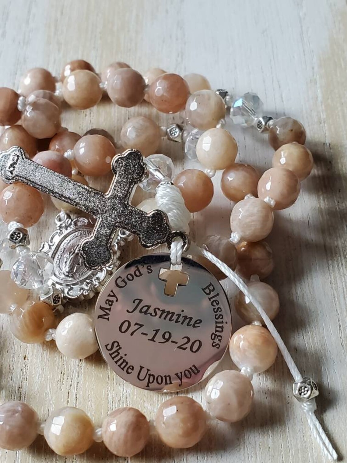 Customized Rosary Catholic Rosary Beads Baptism Gift for - Etsy Canada