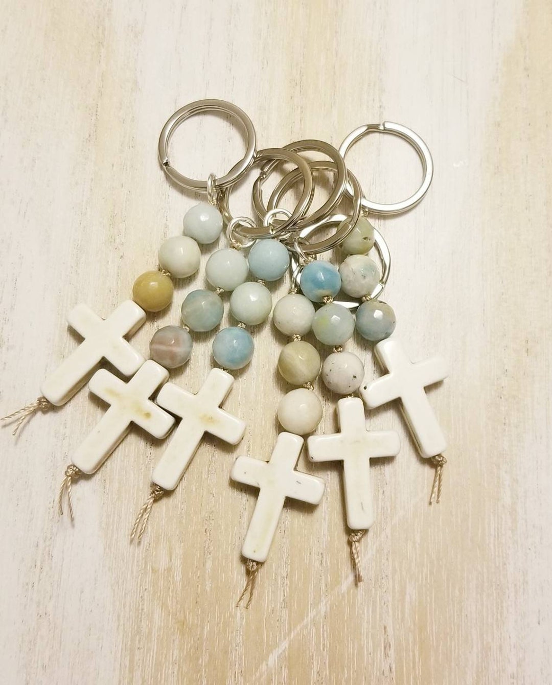 Cross Keychain Favors, Baptism Favors, Religious Gift for Her, Recovery ...
