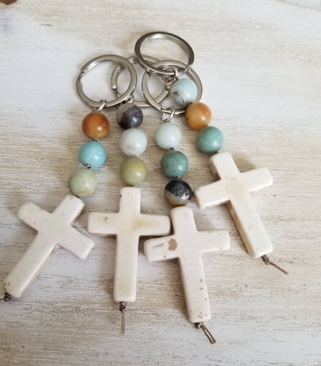 Cross Keychain Favors, Baptism Favors, Religious Gift for Women ...