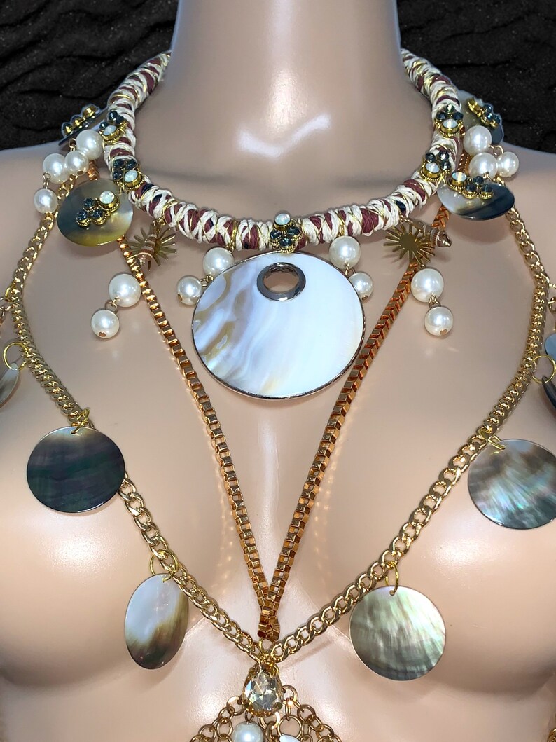 Mermaid Jewels Gold Chain Harness Cage Bra Body Jewellery - Etsy Australia