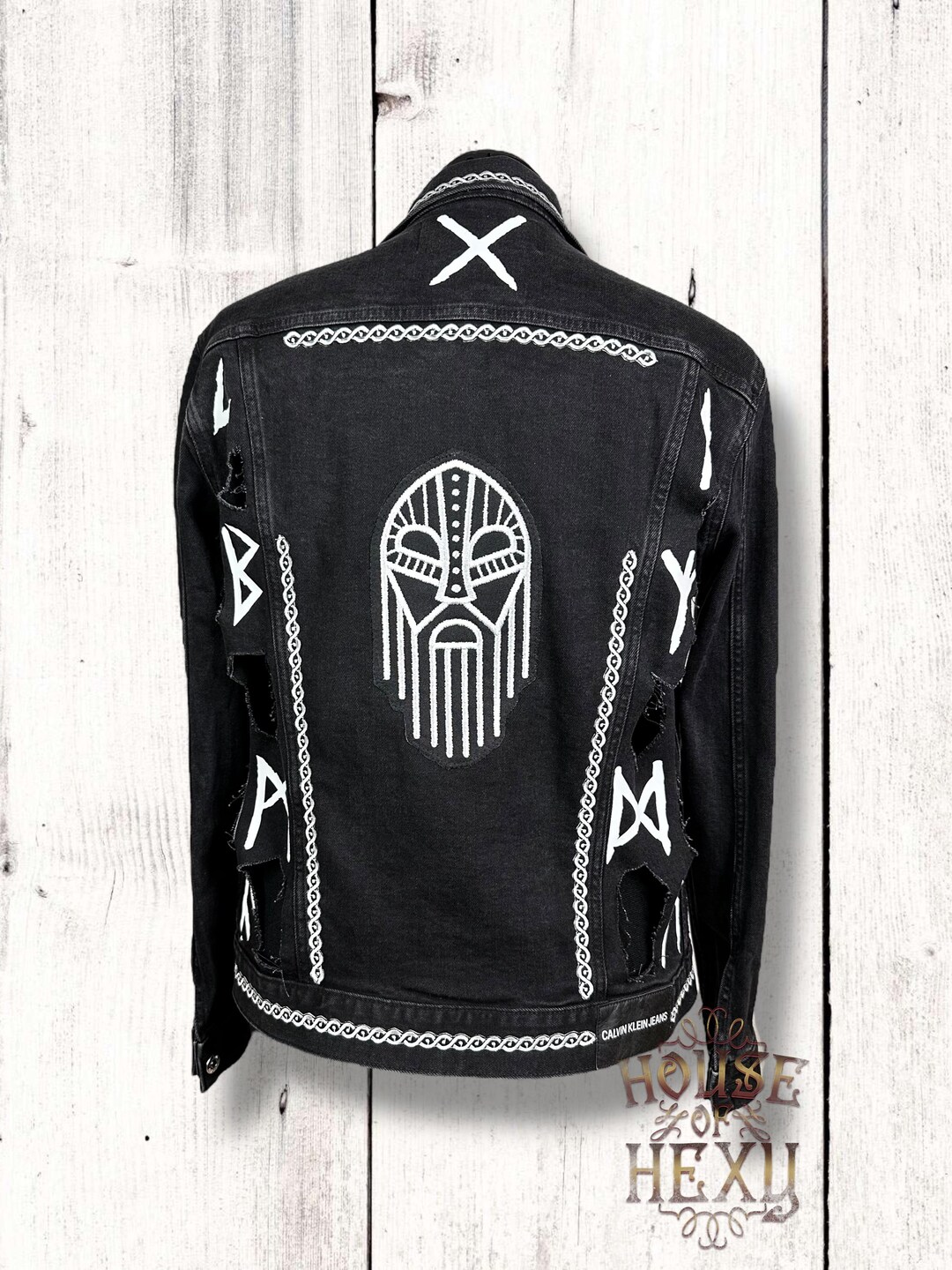 House of Hexy Elder Futhark Runes Norse Mythology Black Distressed ...