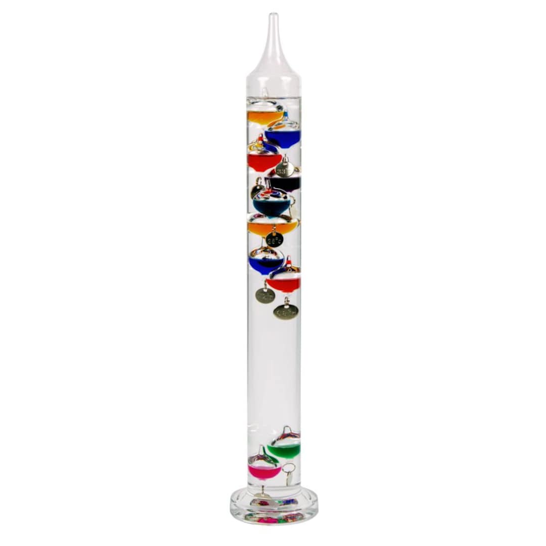 Galileo Thermometer 44cm - Large Decorative Glass Temperature Gauge ...