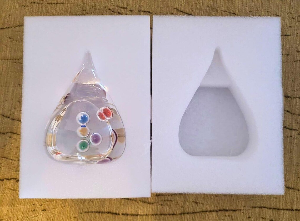 Teardrop Galileo Thermometer 11cm Decorative Glass Temperature Gauge ...