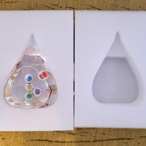 Teardrop Galileo Thermometer 11cm Decorative Glass Temperature Gauge ...