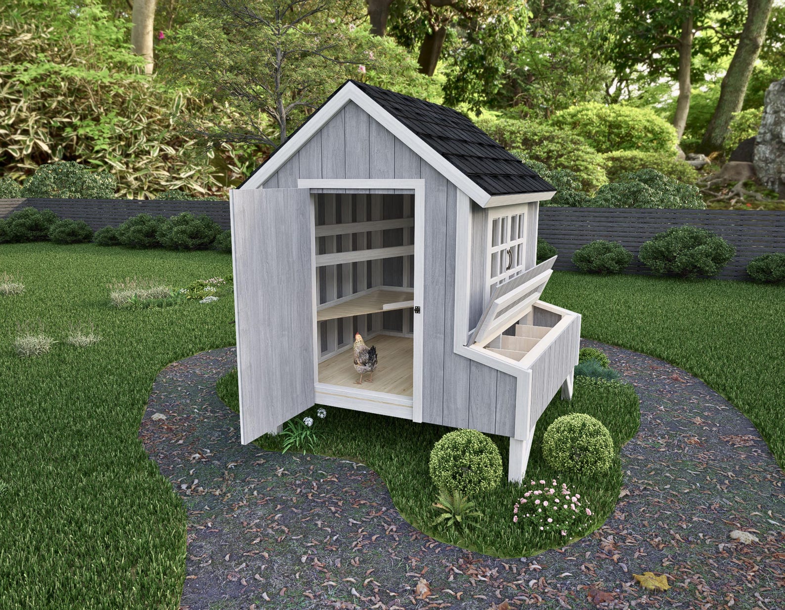 Chicken Cottage Build Plan for 8-10 Chickens - Etsy