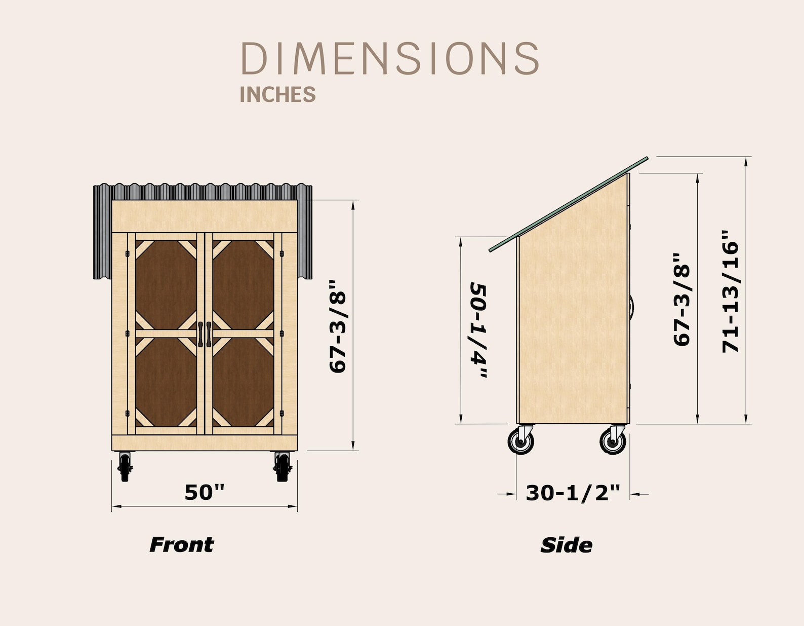 2 IN 1 Farm Stand Plans, DIY Roadside Produce Stand, Mobile Market Cart ...