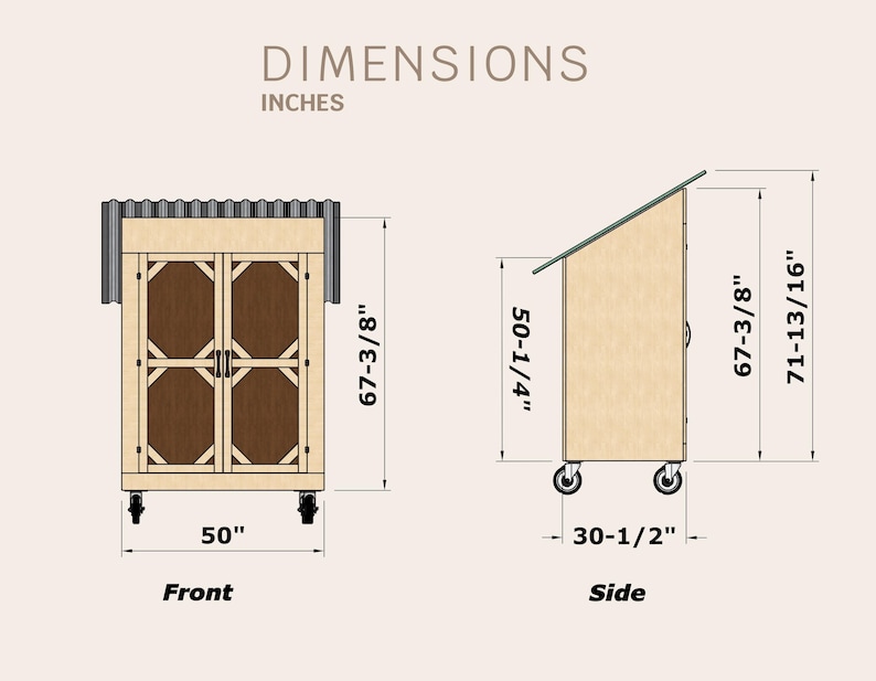 2 IN 1 Farm Stand Plans, DIY Roadside Produce Stand, Mobile Market Cart ...