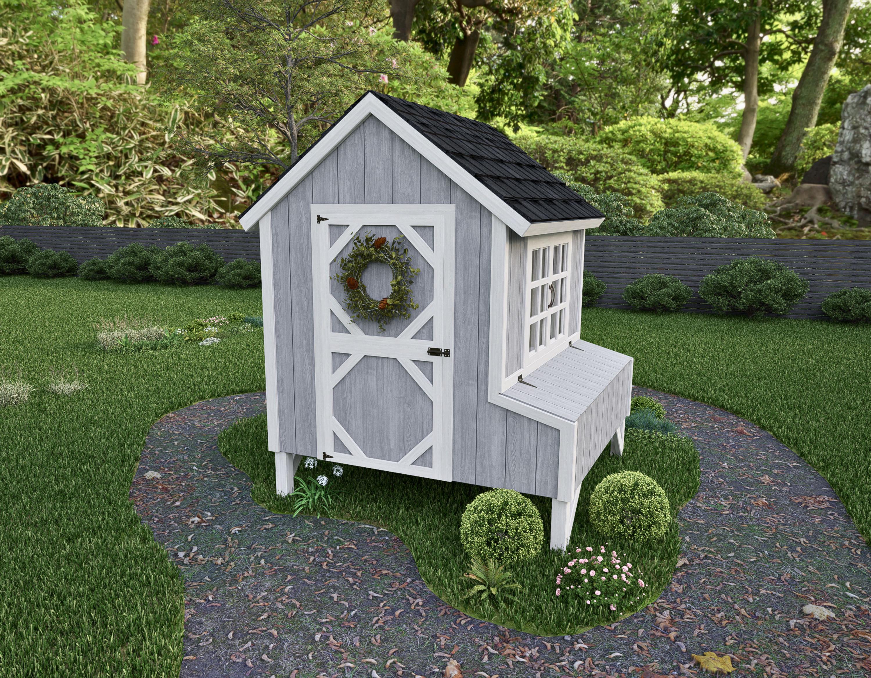 Coop Build Plans PDF, Secure Chicken Coop for 10 Chickens, DIY Chicken ...